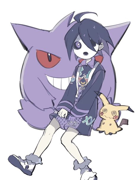 Gengar Mimikyu And Allister Pokemon And 1 More Drawn By Xiguamao41