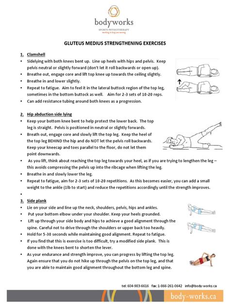 Gluteus Medius Strengthening Exercises And Progression Feb 2014 Pdf