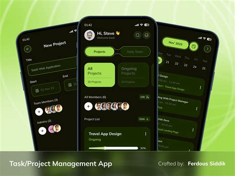 Taskproject Management App Design Shot 08 On Behance