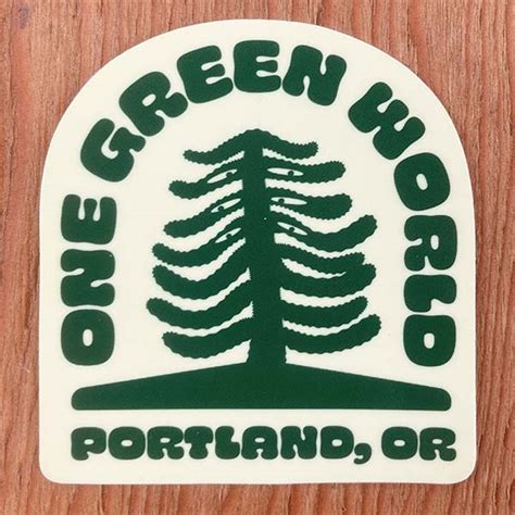 Monkey Puzzle Sticker One Green World