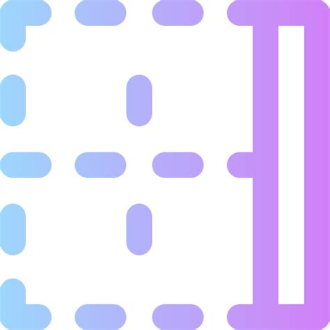 Right Border Super Basic Rounded Gradient Icon Right Border Super Basic Rounded Gradient Icon