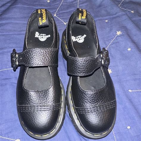 Doc Martens Addina Flower Buckle Platform Shoes They Depop