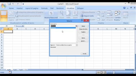 Videotutorial Di Excel Su Come Registrare Le Macro Youtube