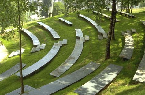 Grass Amphitheater Landscape Architecture Design Landscape Design