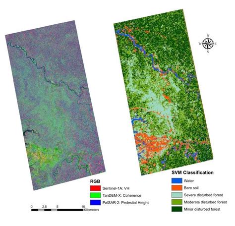 Multi Sensor Classification Of The Three Levels Of Forest Disturbance Download Scientific