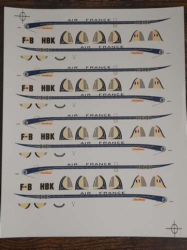 1200 Aircraft Plane Decals Air France Lockheed Starliner Revolution