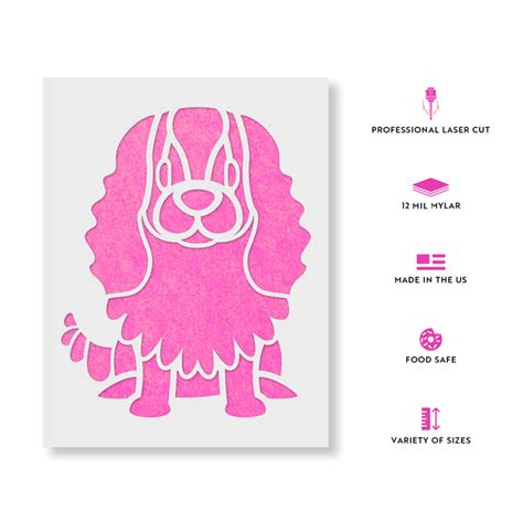 Cartoon Cocker Spaniel Stencil