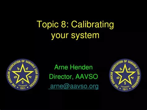 ppt topic 8 calibrating your system powerpoint presentation free