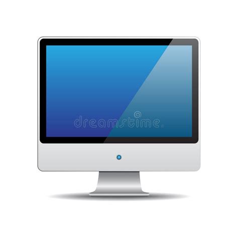 Vector Computer Monitor Stock Vector Illustration Of Network 17759724