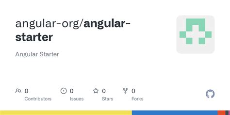 Github Angular Organgular Starter Angular Starter