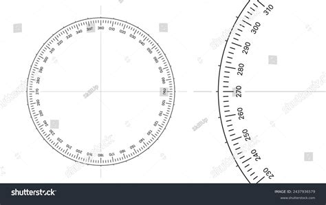 Round Meter Scale Isolated On White Stock Vector Royalty Free 2437936579 Shutterstock