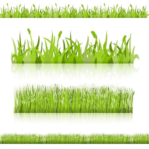 Premium Vector Set Grass Vector Image