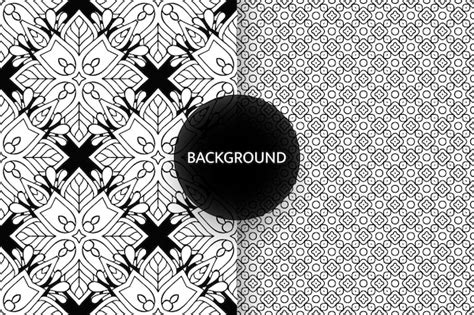 흑인과 백인 원활한 패턴 배경 프리미엄 벡터