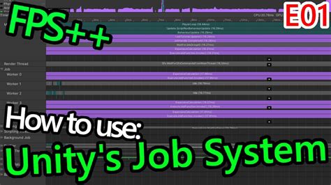 How To Multithread Your Code With Unitys Job System E01 Ijob Youtube