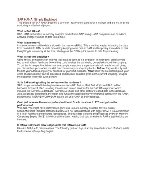hana pdf pdf sap se databases