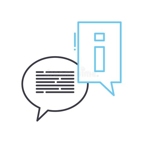 Problems Line Icon Outline Symbol Vector Illustration Concept Sign Stock Vector