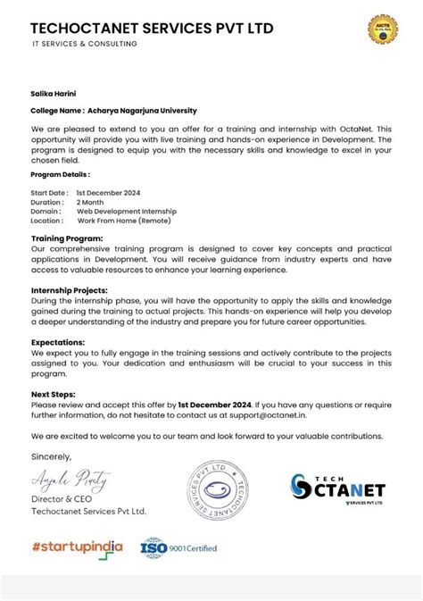 Harini Salika On Linkedin Hello Everyone 👋 I Am Happy To Share That I Have Received An Offer