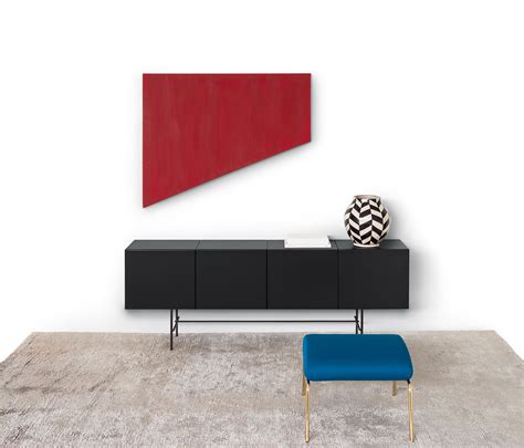 Rubycon Sideboard Version With Door And Gold Lacquered Base Architonic