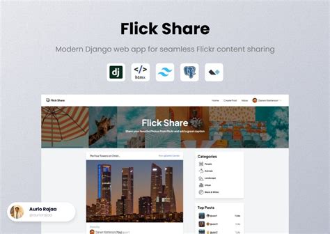 aurio rajaa on linkedin django postgresql alpinejs tailwindcss htmx djangoproject webapp