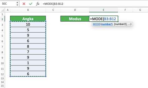 Cara Menggunakan Rumus Mode Excel Fungsi Contoh Dan Langkah Penulisan Compute Expert