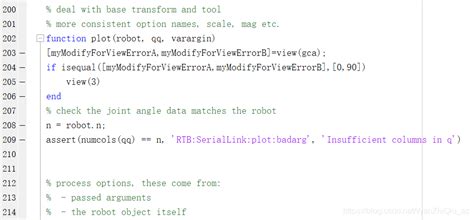 解决高版本matlab Robotics Toolbox在plotteach时报错问题index Exceeds The Number