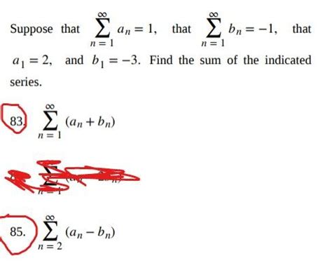 Solved Suppose That N An That N Bn Chegg Com