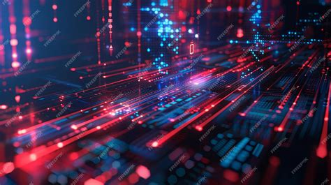 Digital Circuitry And Data Flow Visualization A Digital Visualization Of Complex Circuit Boards