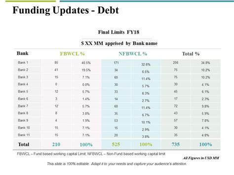 Funding Updates Debt Ppt Powerpoint Presentation Portfolio Guidelines