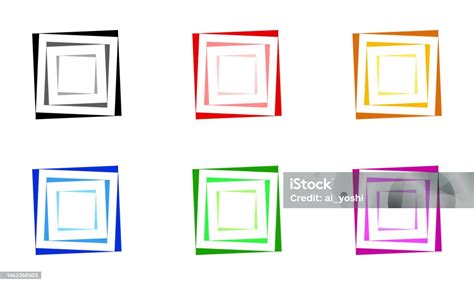 Square Bullet Points Stock Illustration Download Image Now Abstract Art Border Frame
