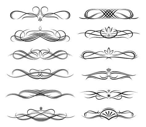 꽃 장식으로 구분선 또는 텍스트 테두리 디자인 프리미엄 벡터
