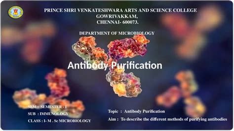 Different Methods Of Antibody Purificationpptx