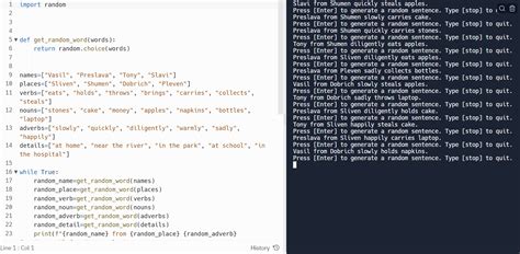 Github I Minevskirandom Sentence Generator A Short Easy Program