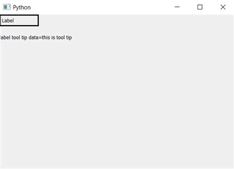Pyqt5 获取标签的tooltip数据 工具提示方法 码农参考