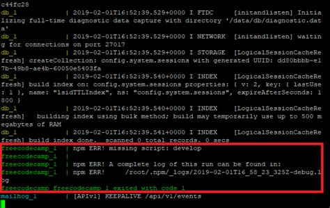 Issue Docker Compose Error For Freecodecamp Service · Issue 35030 · Freecodecampfreecodecamp