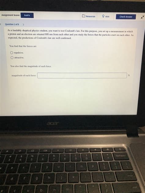 Solved Assignment Score Nan Resources Hint Check Answer