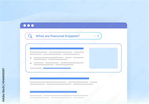 Featured Snippets And Website Seo Optimization Concept Illustration