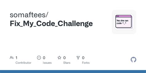 GitHub Somaftees Fix My Code Challenge