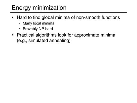 Ppt Energy Minimization For Stereo Correspondences Improvement