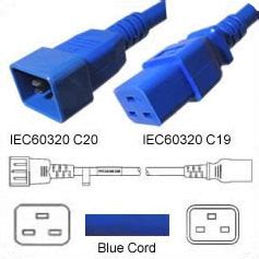 10 Ft Red 20 C20 To C19 PDU To Server Power Cord