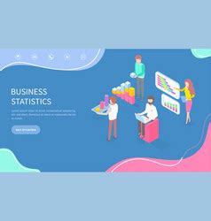 3d Isometric Big Data Visualization Graph Vector Image