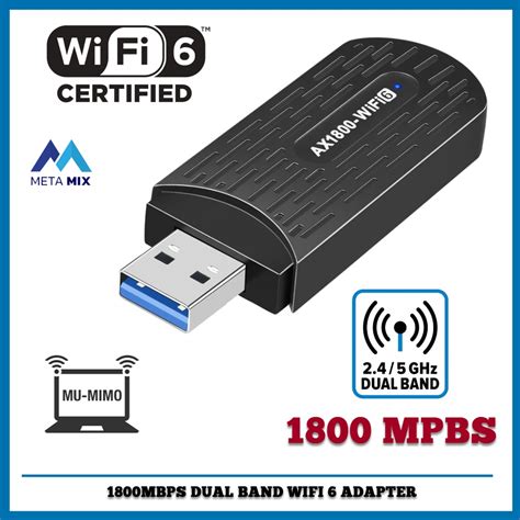 Jual Usb Mbps Wifi Dual Band Ax M Wireless Dongle Adapter Shopee Indonesia