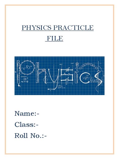 Physics Practicle File Pdf