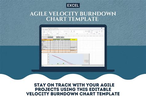 Agile Burndown Chart And Sprint Velocity Tracker Editable Excel Template Etsy