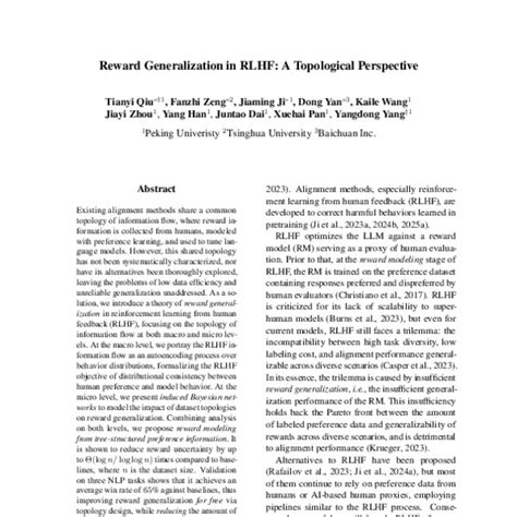 Reward Generalization In Rlhf A Topological Perspective Acl Anthology