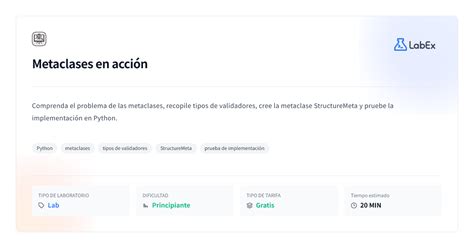 Metaclases En Acción Labex