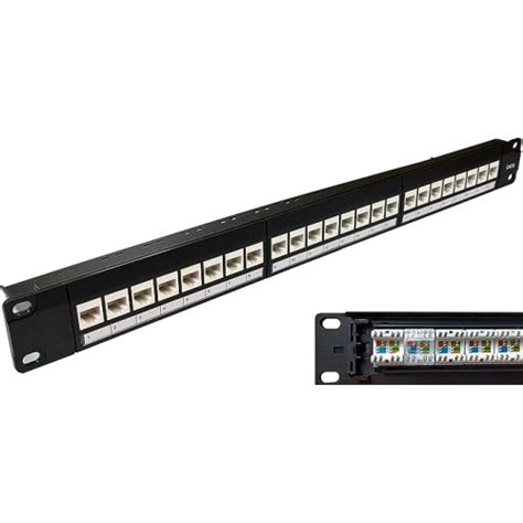1hu Cat 6 24 Port Unshielded Angled Patch Panel Price In Bangladesh Bdstall