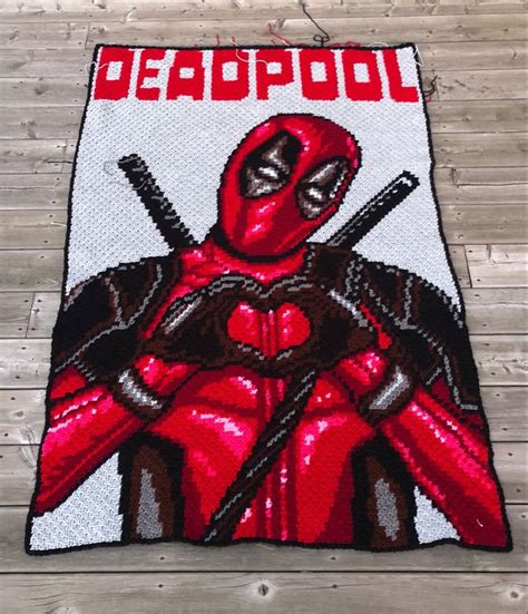 Deadpool C2c Crochet Blanket Crochet Quilt Pattern Crochet Quilt