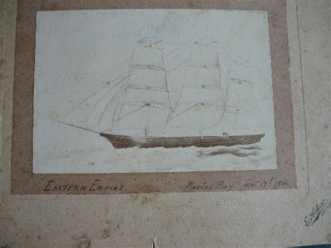 Photograph Drawing Of Sailing Ship Eastern Empire E Asken 2015 058 Ehive