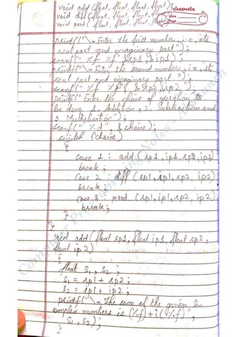 Computer Programming Notes