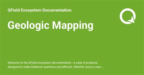 Geologic Mapping QField Ecosystem Documentation